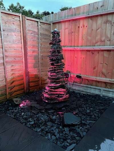 1500mm Slate Pyramid | Welsh Slate Water Features
