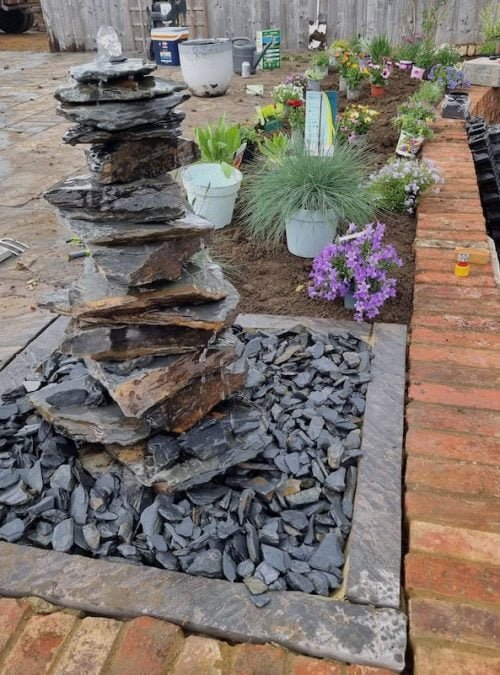 750mm Slate Pyramid Water Feature | Welsh Slate Water Features