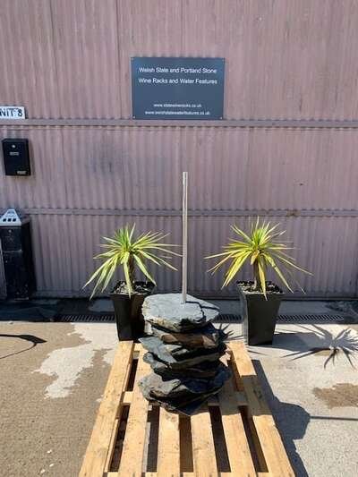 How To Build A Stone Pyramid | Welsh Slate Water Features