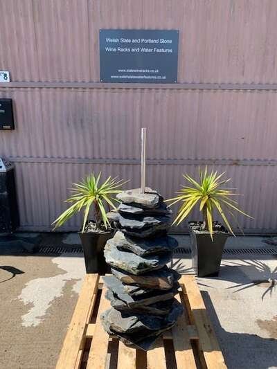 How To Build A Stone Pyramid | Welsh Slate Water Features