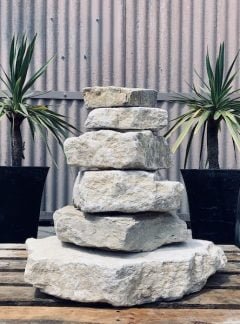 Stone Stack Water Feature SS3 | Welsh Slate Water Features