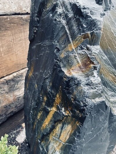 Japanese Monolith JM7 Standing Stone | Welsh Slate Water Features
