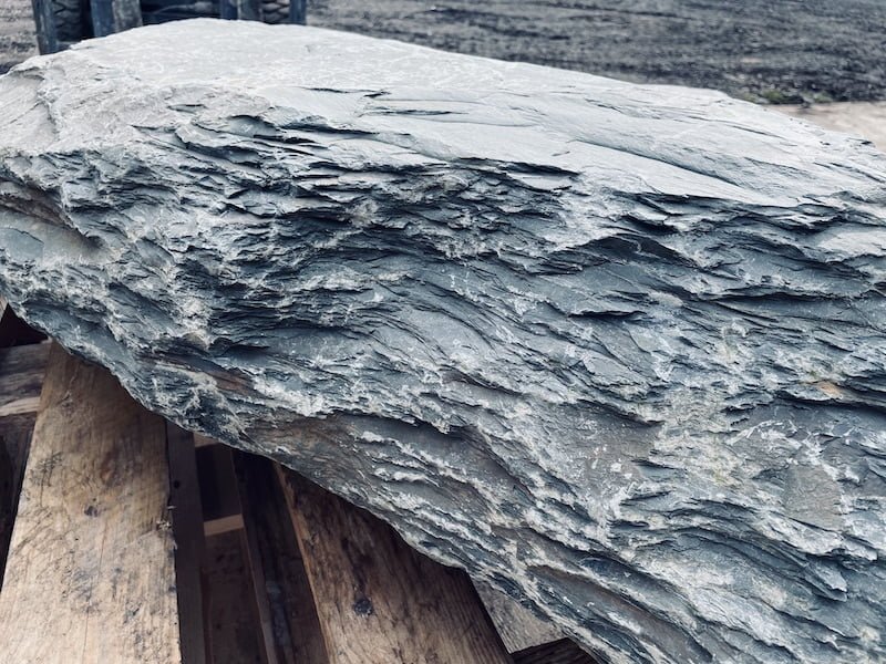 Slate Boulder SB1 Feature Stone | Welsh Slate Water Features