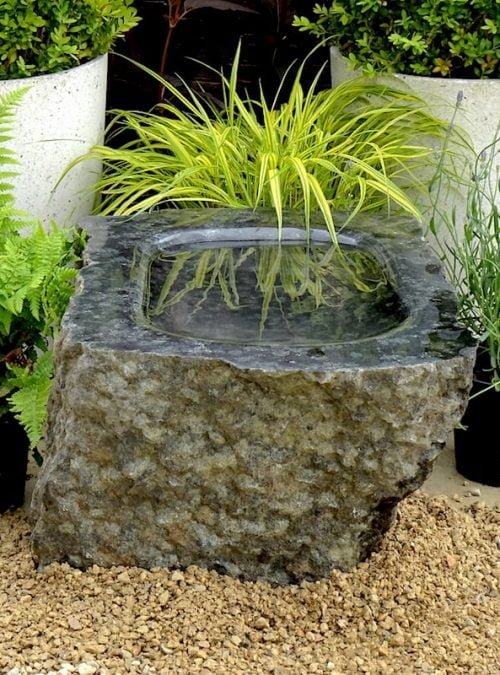 Premium Polished Stone Bird Bath SBB4 | Welsh Slate Water Features
