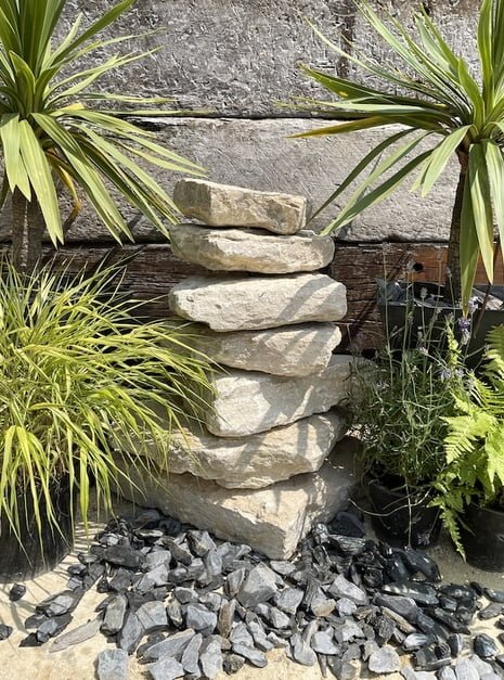600mm Stone Stack Water Feature SS6 | Welsh Slate Water Features