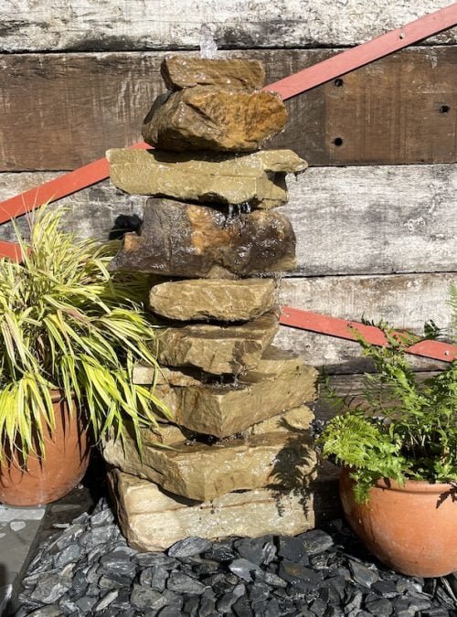 900mm Stone Stack Water Feature SS7 | Welsh Slate Water Features