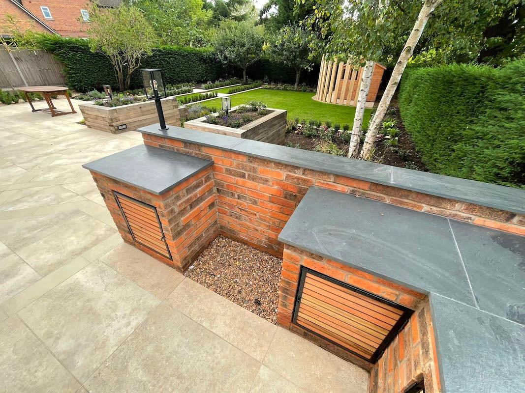 Welsh Slate Worktops for Outdoor Kitchens | Welsh Slate Water Features
