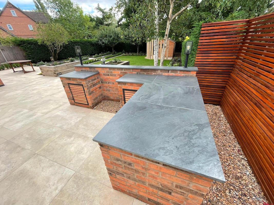 Welsh Slate Worktops for Outdoor Kitchens | Welsh Slate Water Features