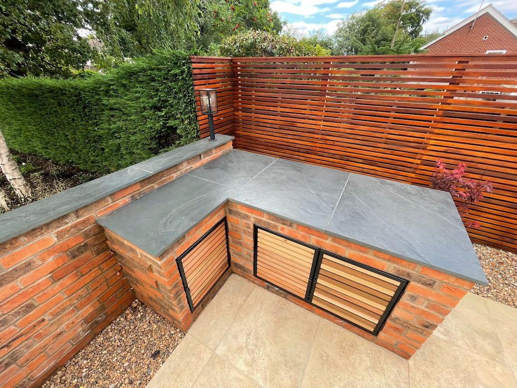 Welsh Slate Worktops for Outdoor Kitchens | Welsh Slate Water Features